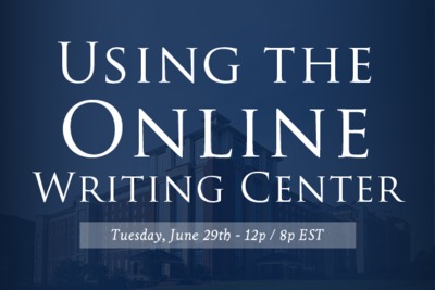 Using the Online Writing Center - Liberty University