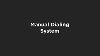 Manual Dialing System - Liberty University