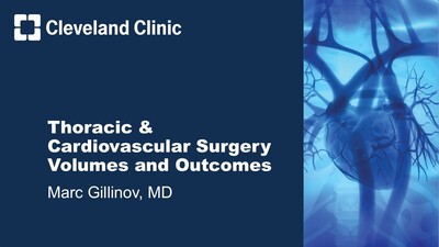 Thoracic & Cardiovascular Surgery Volumes and Outcomes - ConsultQD Live ...