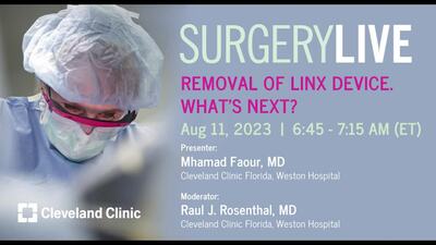Surgery Live - August 11, 2023 - ConsultQD Live | Physician to ...