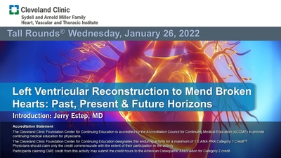 Left Ventricular Reconstruction to Mend Broken Hearts: Past, Present ...