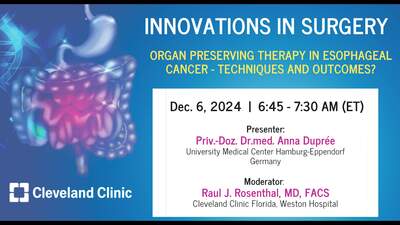 Innovations In Surgery - Dec. 6, 2024 - ConsultQD Live | Physician to ...
