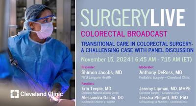 Surgery Live - Nov. 15 2024 - ConsultQD Live | Physician to physician ...