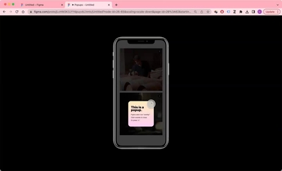 Figma Demo: On-Click/Tap Popup - UD Capture | University of Delaware