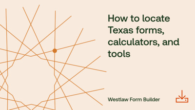 How to locate Texas forms, calculators and tools - Product Training ...