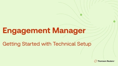 Getting Started with Technical Setup - Product Training - US | Thomson ...