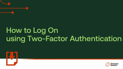 How to log on using two-factor authentication - Product Training - US ...