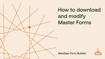 How to download and modify Master Forms - Product Training - US ...