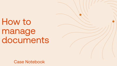 How to manage documents - Product Training - US | Thomson Reuters