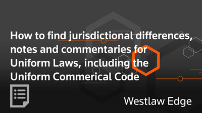 How to find jurisdictional differences notes and commentaries in the ...