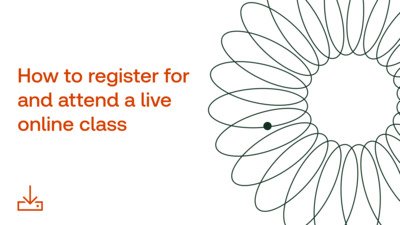 How to register for and attend a live online class - Product Training ...
