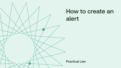 How to create an alert - Product Training - US | Thomson Reuters