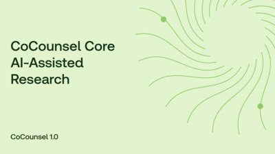 CoCounsel Core- AI Assisted Research - Product Training - US | Thomson ...