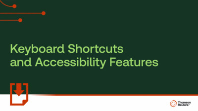 Keyboard Shortcuts and Accessibility Features - Product Training - US ...