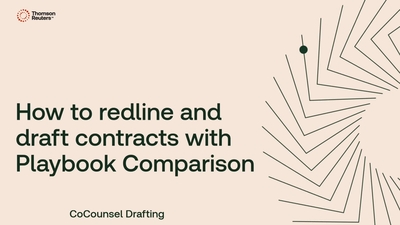 How to redline and draft with playbook comparison - Product Training ...