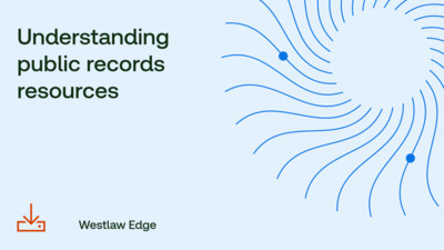 Understanding public records resources - Product Training - US ...