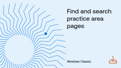How to find and search practice area pages - Product Training - US ...