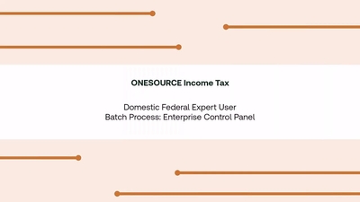 Enterprise Control Panel - Product Training: Live