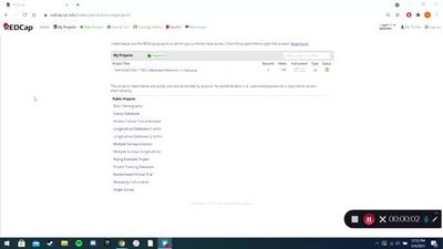 REDCap Instructions: Entering a new record and administering screening ...