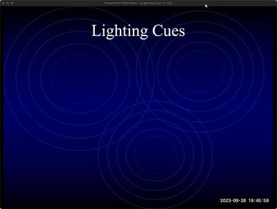 2240 - Lighting Cues - Appalachian State University