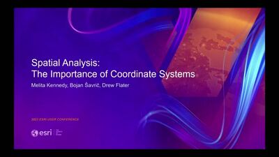Spatial Analysis: The Importance of Coordinate Systems - Esri Videos ...