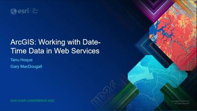 ArcGIS: Working with Date-Time Data - Esri Videos: GIS, Events, ArcGIS ...
