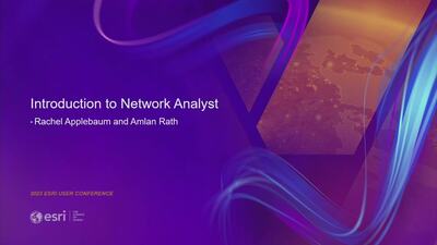 ArcGIS Network Analyst: An Introduction - Esri Videos: GIS, Events ...
