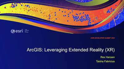 Extended Reality (XR) in ArcGIS - Esri Videos: GIS, Events, ArcGIS ...