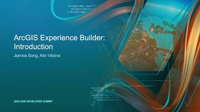 ArcGIS Experience Builder: An Introduction - Esri Videos: GIS, Events ...