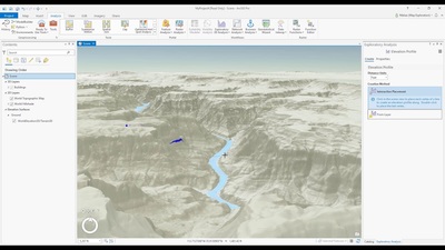 Exploratory Analysis – Elevation Profile Tool Basics - Esri Videos: GIS ...