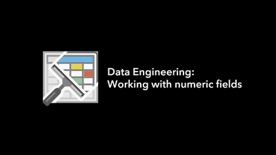Data Engineering: How to work with numeric fields - Esri Videos: GIS ...