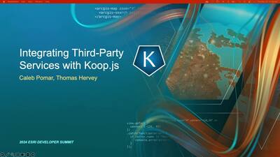 Integrating Third-Party Services with Koop.js - Esri Videos: GIS ...