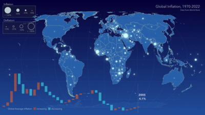 Animated Maps: Global Inflation, 1970-2022 - Esri Videos: GIS, Events ...