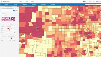 Color-Coded Maps (Classic) in Business Analyst - Esri Videos: GIS ...
