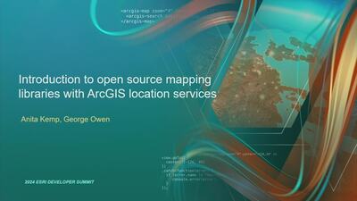 Introduction to Open Source Mapping Libraries with ArcGIS Location ...