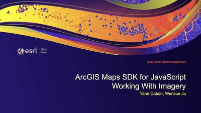ArcGIS Maps SDK for JavaScript: Working with Imagery - Esri Videos: GIS ...