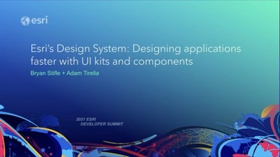 Esri's Design System: Designing Applications Faster with UI Kits and ...