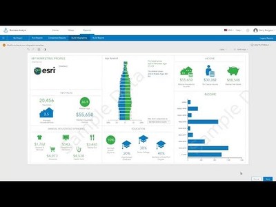 Building infographics in Business Analyst - Esri Videos: GIS, Events ...