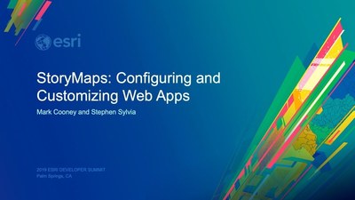 StoryMaps: Configuring and Customizing Web Apps - Esri Videos: GIS ...