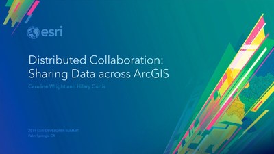 Distributed Collaboration: Sharing Data Across ArcGIS - Esri Videos ...