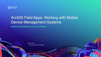 ArcGIS Field Apps: Working with Mobile Device Management Systems - Esri ...