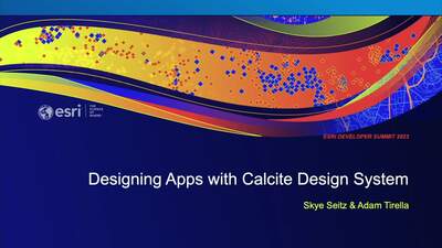 Designing Apps with Calcite Design System - Esri Videos: GIS, Events ...