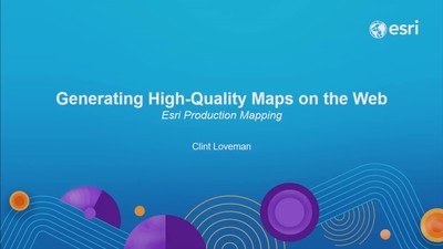 Esri Production Mapping: Generating High Quality Product-On-Demand Maps ...
