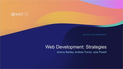 Web Development: Strategies - Esri Videos: GIS, Events, ArcGIS Products ...