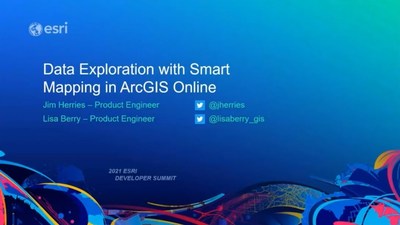 Data Exploration with Smart Mapping in ArcGIS Online - Esri Videos: GIS ...