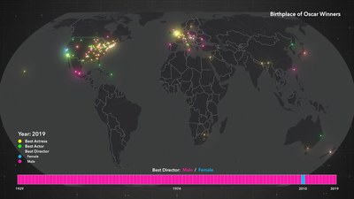 Animated Maps: Birthplace of Oscar Winners (4K) - Esri Videos: GIS ...