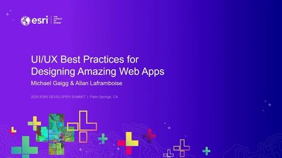 UI/UX Best Practices for Designing Amazing Web Apps - Esri Videos: GIS ...