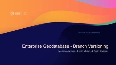 Enterprise Geodatabase: Branch Versioning - Esri Videos: GIS, Events ...