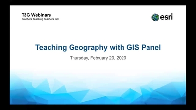 Teaching Geography in GIS Panel - Esri Videos: GIS, Events, ArcGIS ...