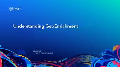 Understanding GeoEnrichment - Esri Videos: GIS, Events, ArcGIS Products ...